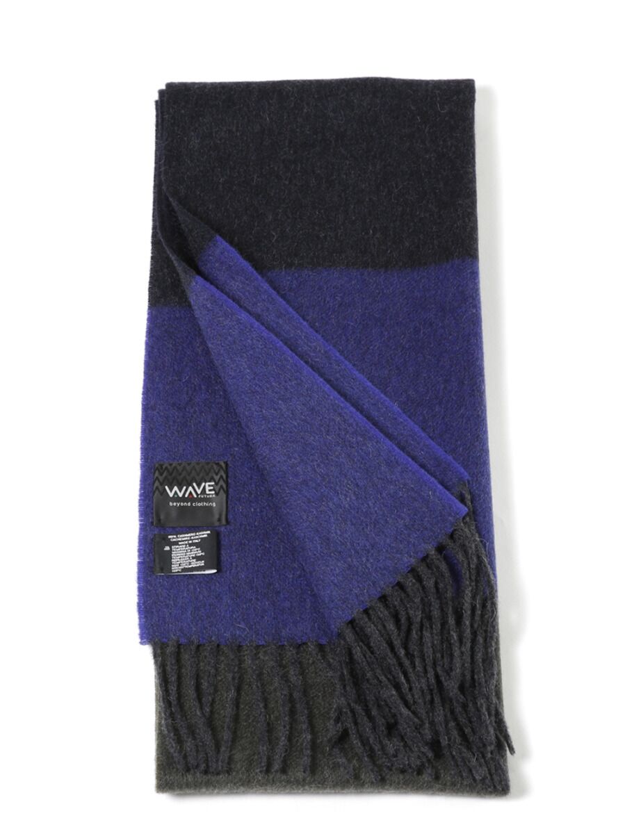 Cashmere Grey Cornflower Blue Scarf